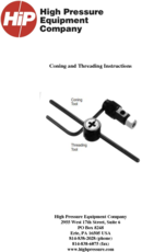 Coning and Threading Instructions | High Pressure Company